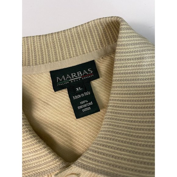 Marbas | Shirts | Marbas Men Polo Shirt Gold Made In Italy Short Sleeve ...